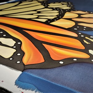 Hand Painted Monarch Butterfly Wedding Dress. Monarch - Etsy