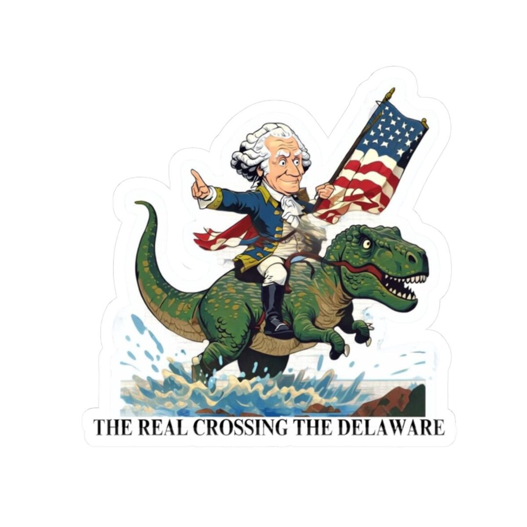 George Washington T-rex Sticker - Funny History Teacher Gift - Dinosaur ...