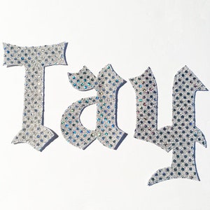 Taylor S. Tay Sequin Letters / Sew on or Glue on Applique Patches ...