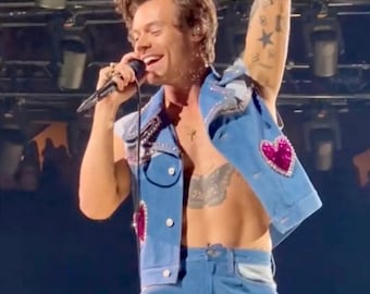 Harry Styles Heart Overalls - Etsy New Zealand