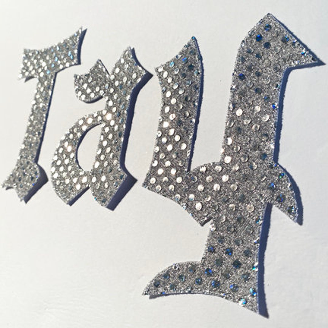 Taylor S. Tay Sequin Letters / Sew on or Glue on Applique Patches ...