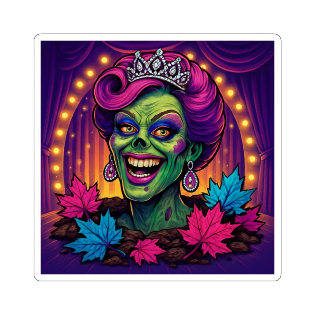 Zombie Drag Queen Sticker Decal - Etsy