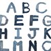 Denim Alphabet Poster - Etsy