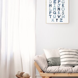 Denim Alphabet Poster - Etsy