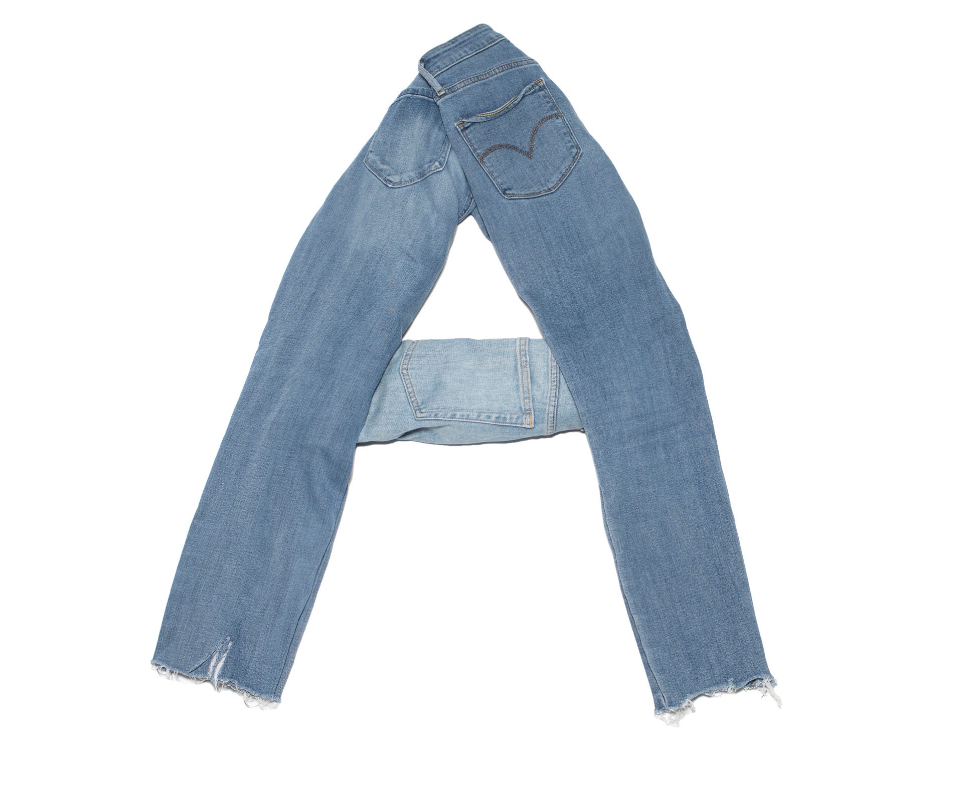 Denim Alphabet Poster - Etsy