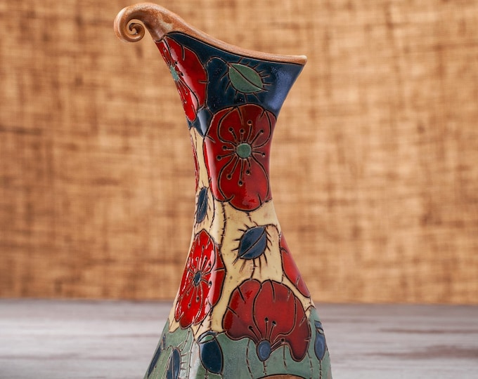 Small Ceramic Vase Handmade Pottery Vase Flower Vase - Etsy