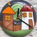 Funny Wall Clock, Ceramic Clock With Cats, Hanging Wall Clock, Kids ...