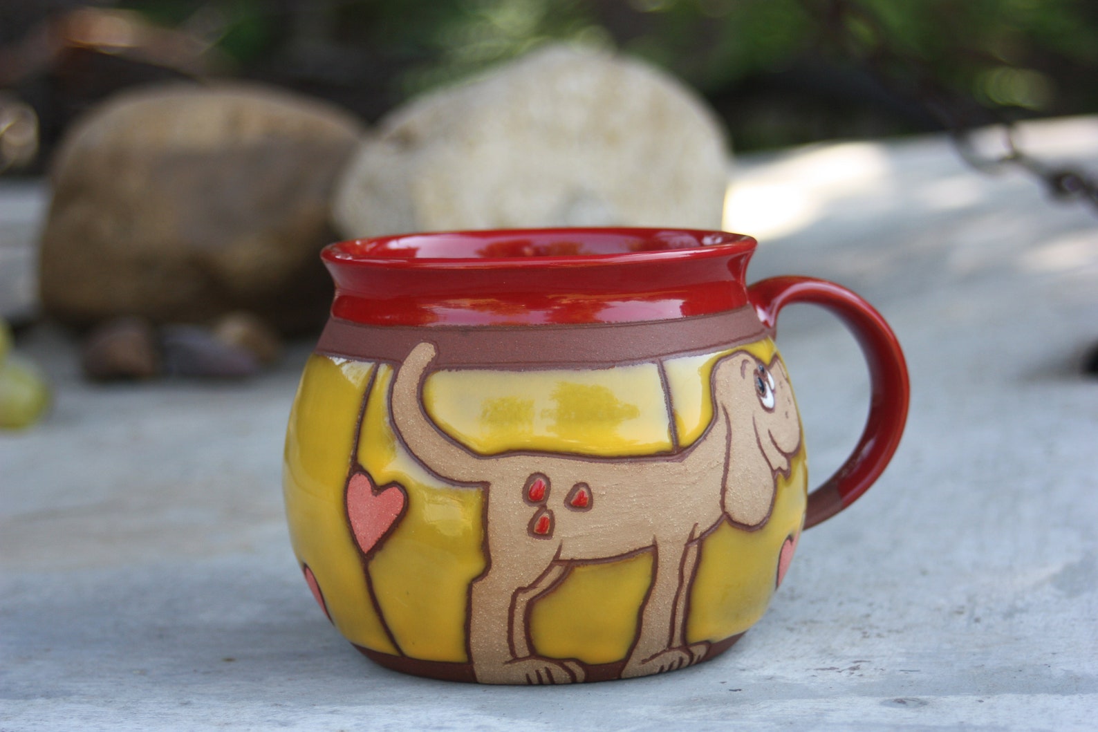 Handmade Coffee Mug Dog Mug Cute Dog Mug Coffee Cup Espresso - Etsy