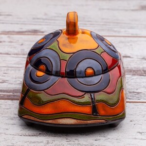 Handmade Ceramic Jewelry Box With Lid, Pottery Storage Jar, Sugar Bowl ...