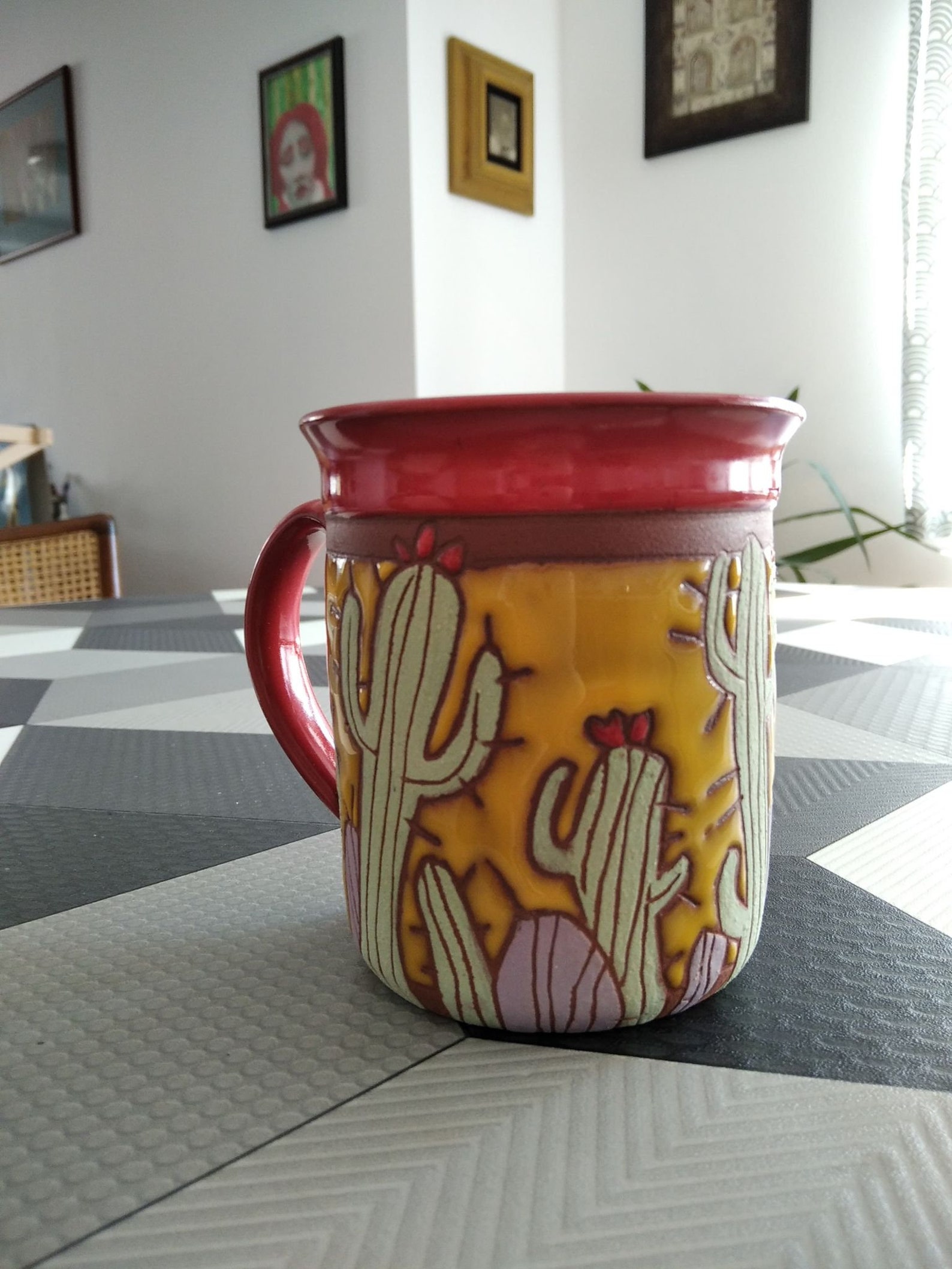 Coffee Cup Cactus Tea Cup Ceramic Mug Handmade Mugs - Etsy