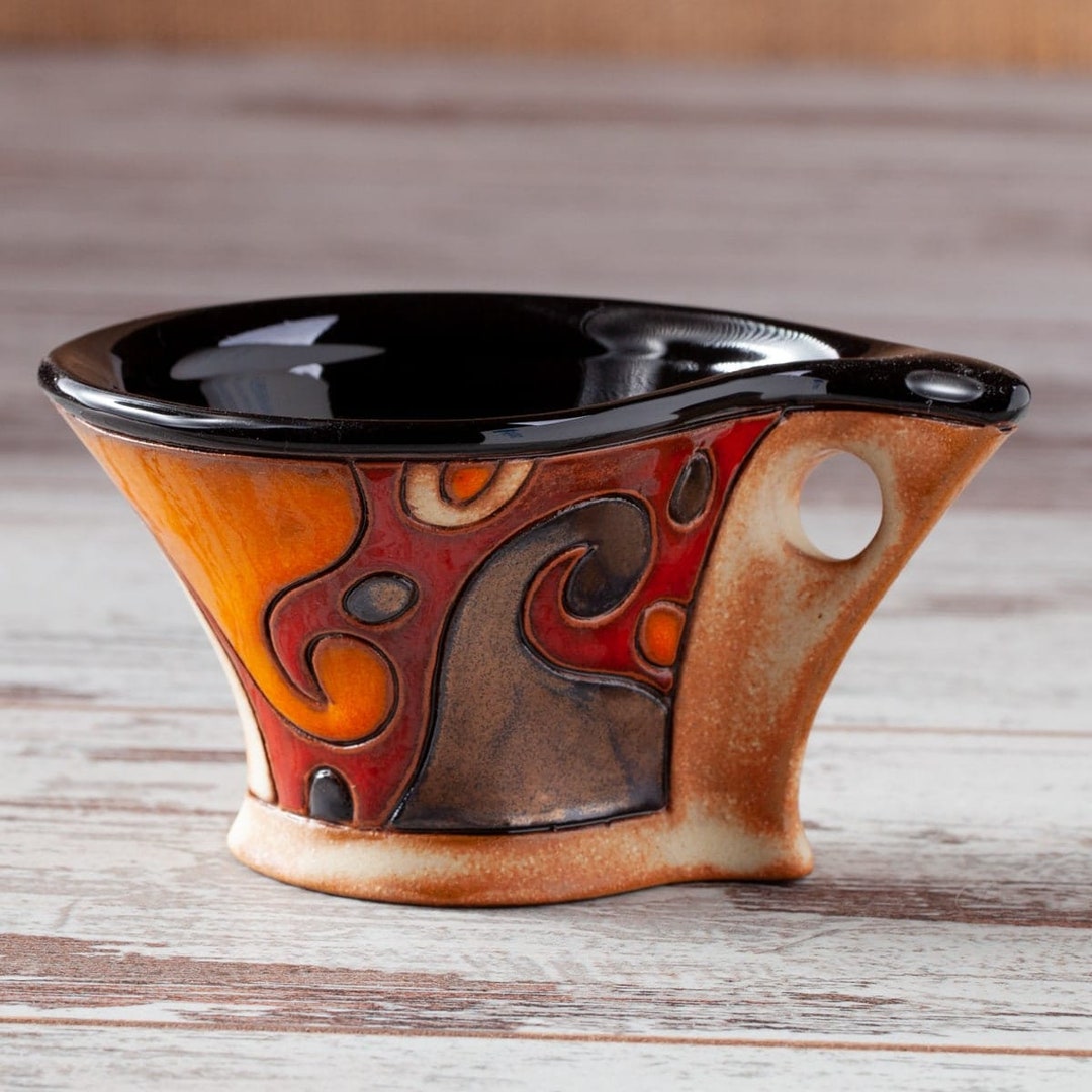 Hand-painted Ceramic Espresso Cup: Modern Pottery Mug (2.7oz) - Etsy