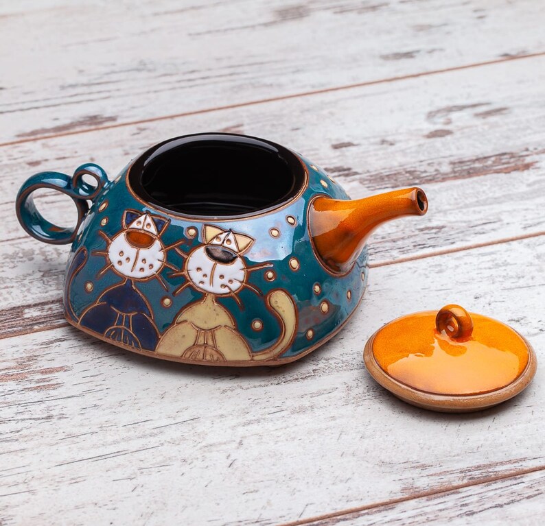 Teapot for One, Teapot Warmer, Ceramic Kettle, Teapot Cozy, Ceramic ...