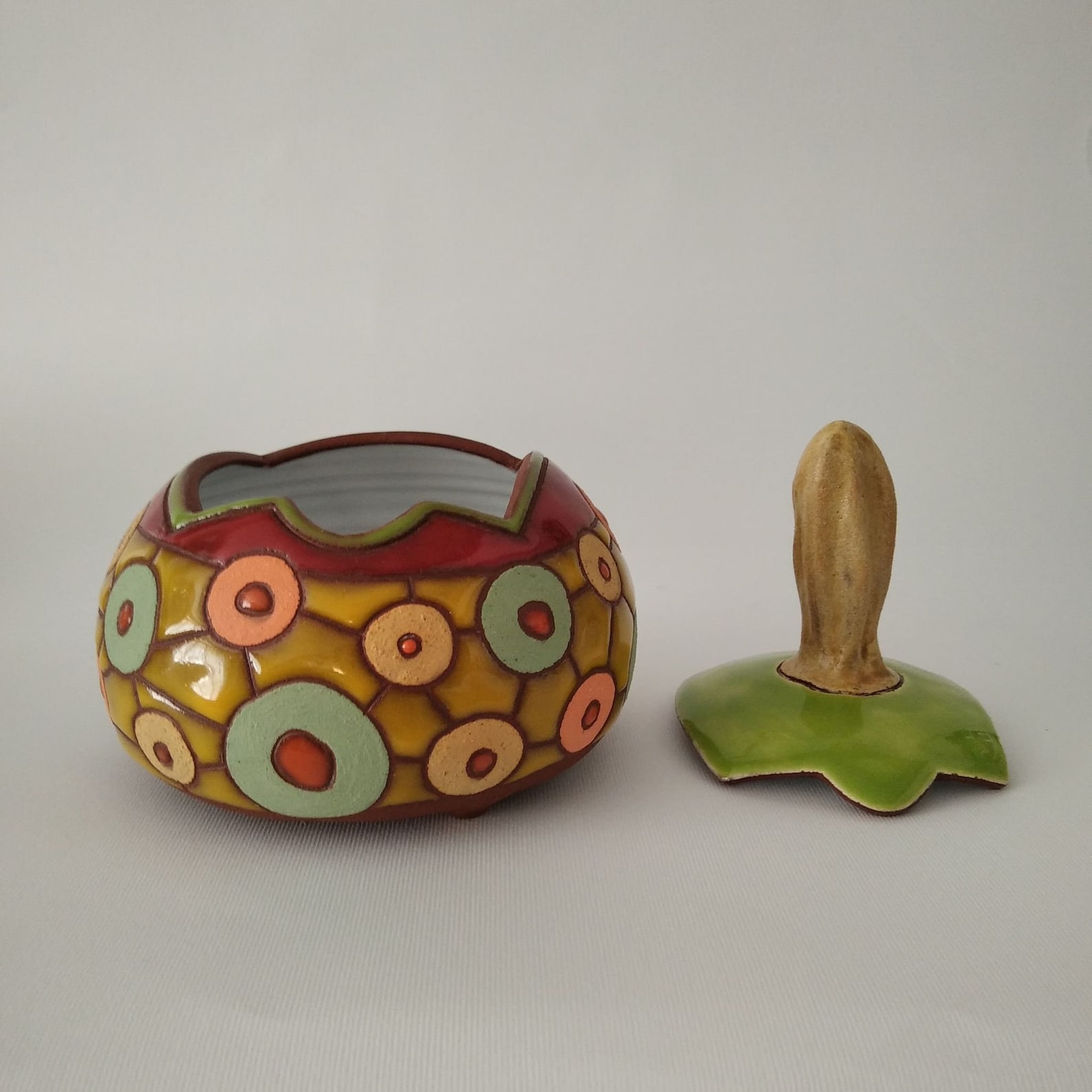 Pottery Sugar Bowl Ceramic Sugar Canister Ceramic Honey Pot - Etsy