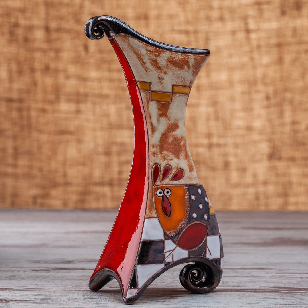 Ceramic Flower Vase, Pottery Vase, Unique Handmade Vase, Modern Vase ...