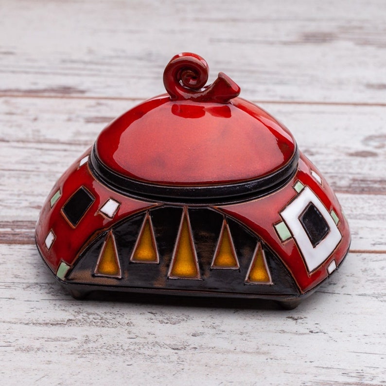 Ceramic Sugar Bowl With Lid, Handmade Sugar Box, Hostess Gift, Pottery ...