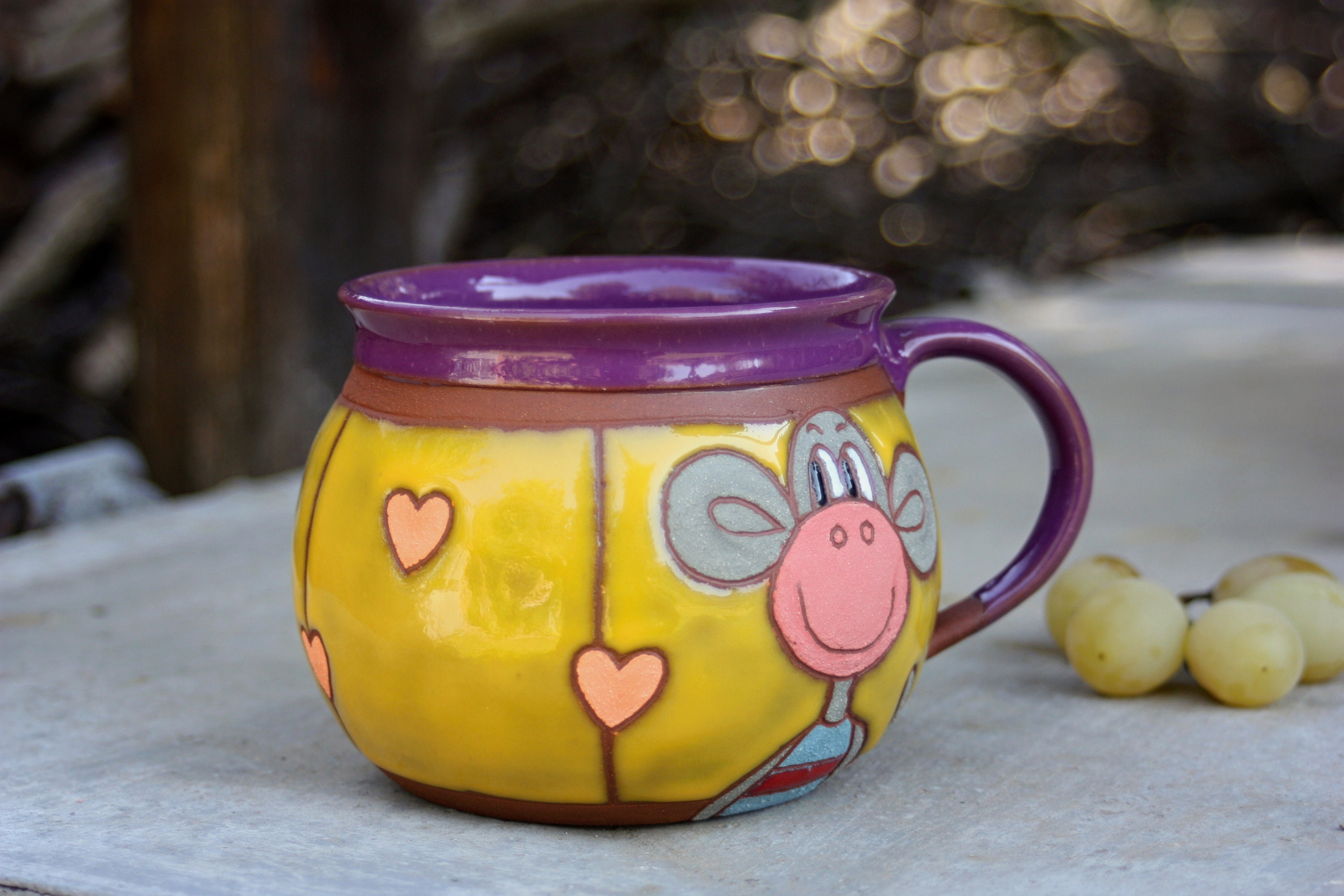 Monkey Mug Funny Cup Monkey Kids Mug Handmade Mug With - Etsy