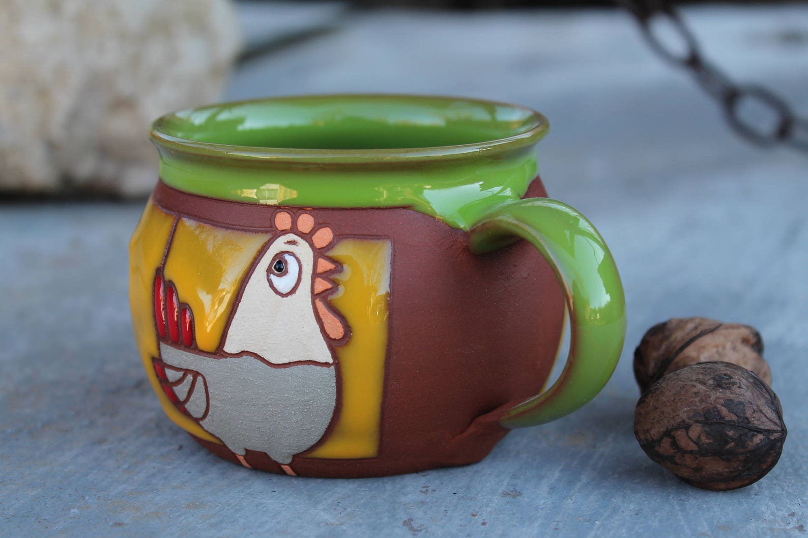 Coffee Mug Handmade Ceramic Mug Chicken Mug Ceramic Mug - Etsy