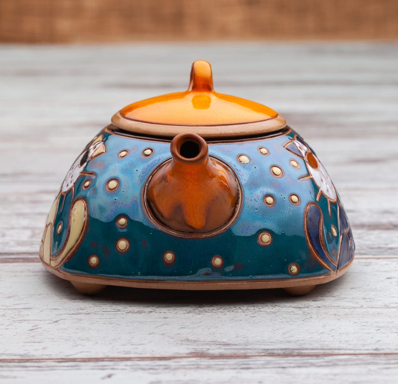 Teapot for One, Teapot Warmer, Ceramic Kettle, Teapot Cozy, Ceramic ...