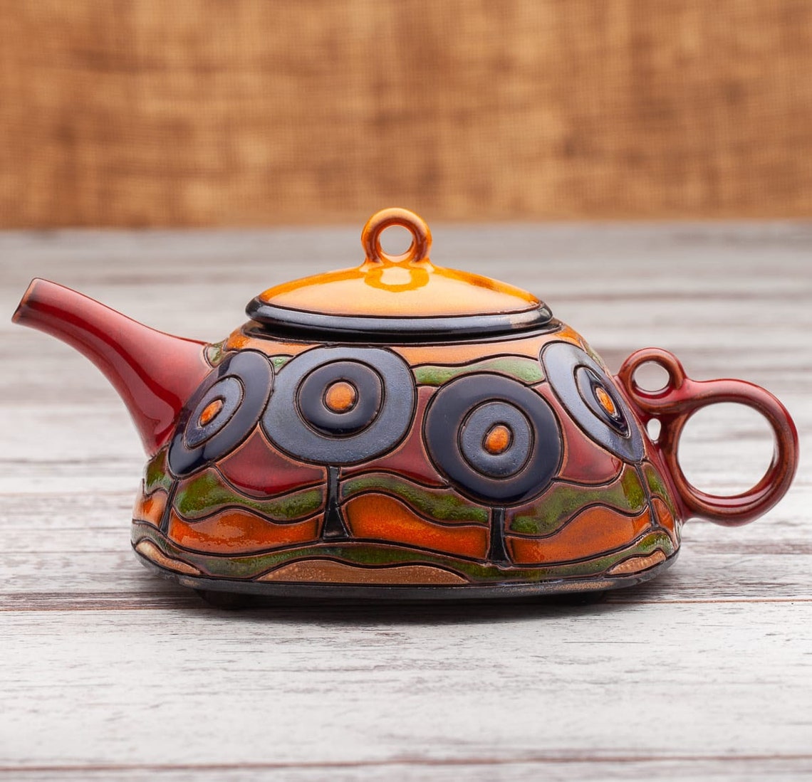 Small Pottery Teapot Ceramic Tea Pot Handmade Teapot Unique | Etsy