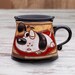 Handmade Ceramic Mug With Donkey, Pottery Mug, Handmade Mugs, Funny ...