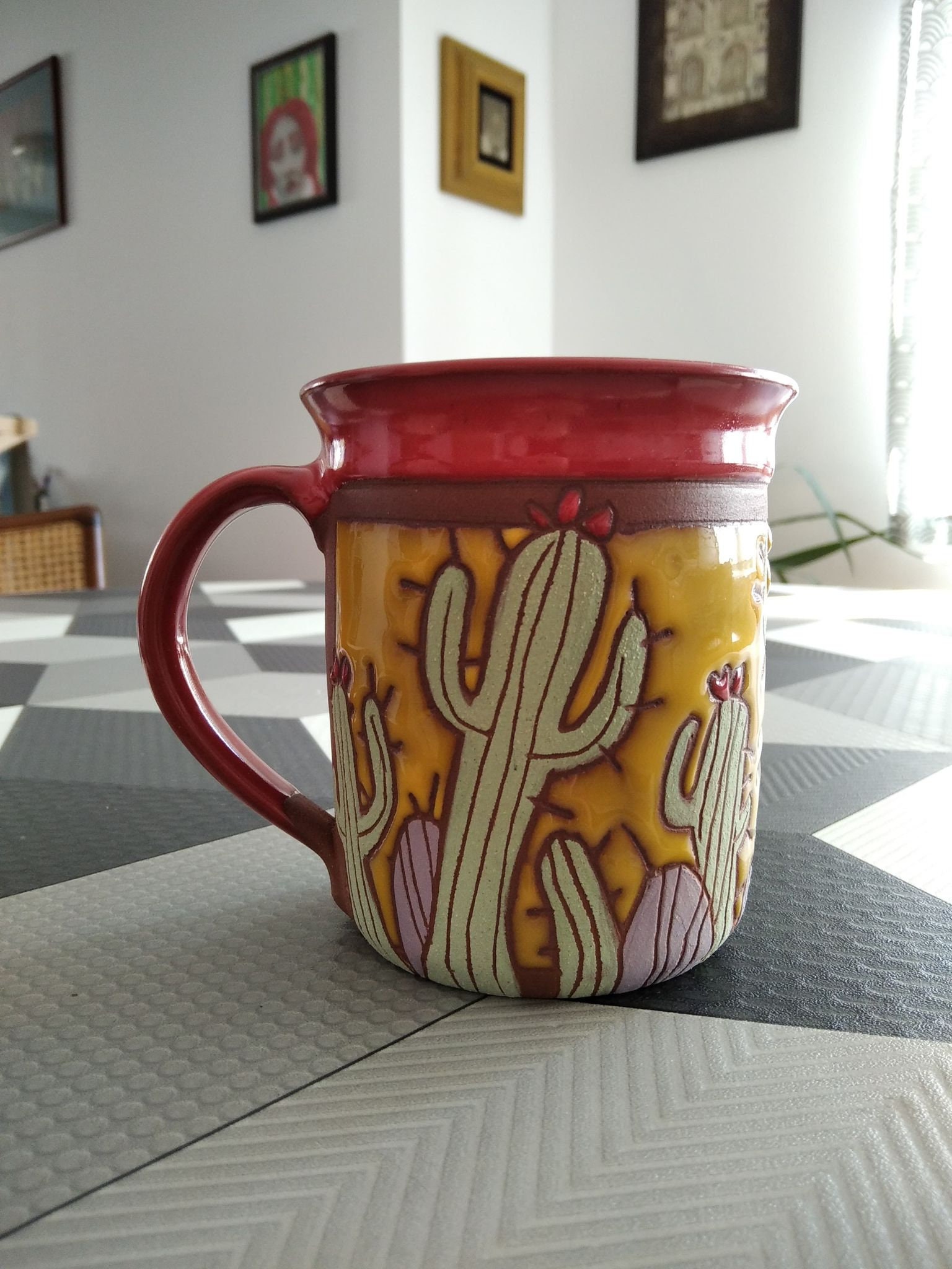 Coffee Cup Cactus Tea Cup Ceramic Mug Handmade Mugs - Etsy