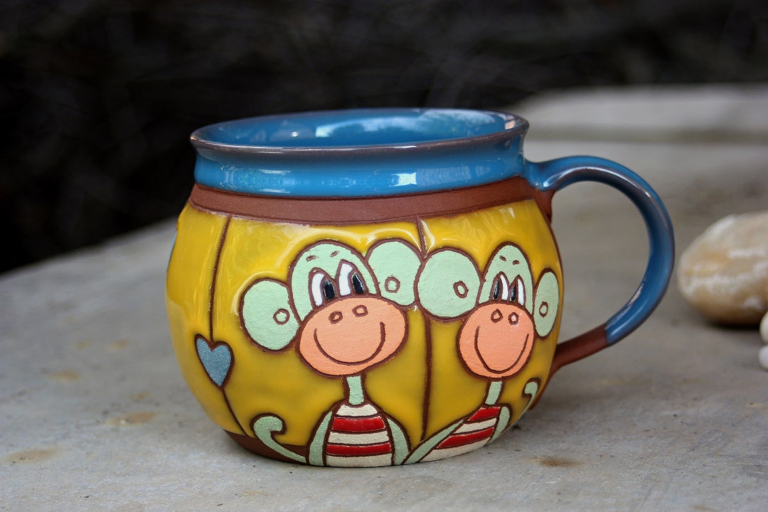 Funny Coffee Mugs, Ceramic Mug Handmade, Ceramic Kids Mug, Funny ...