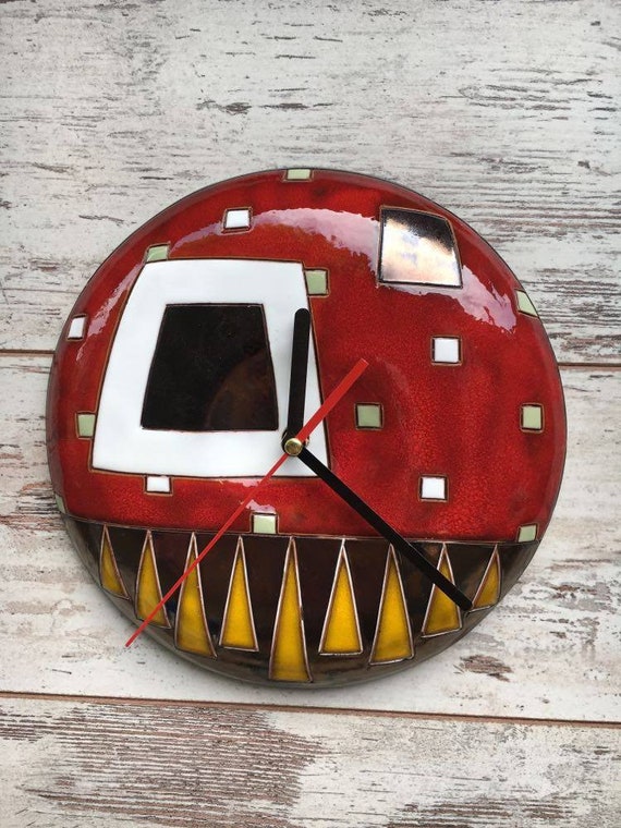Wall Clock Ceramic Clock Hanging Clock Living Room Clock | Etsy
