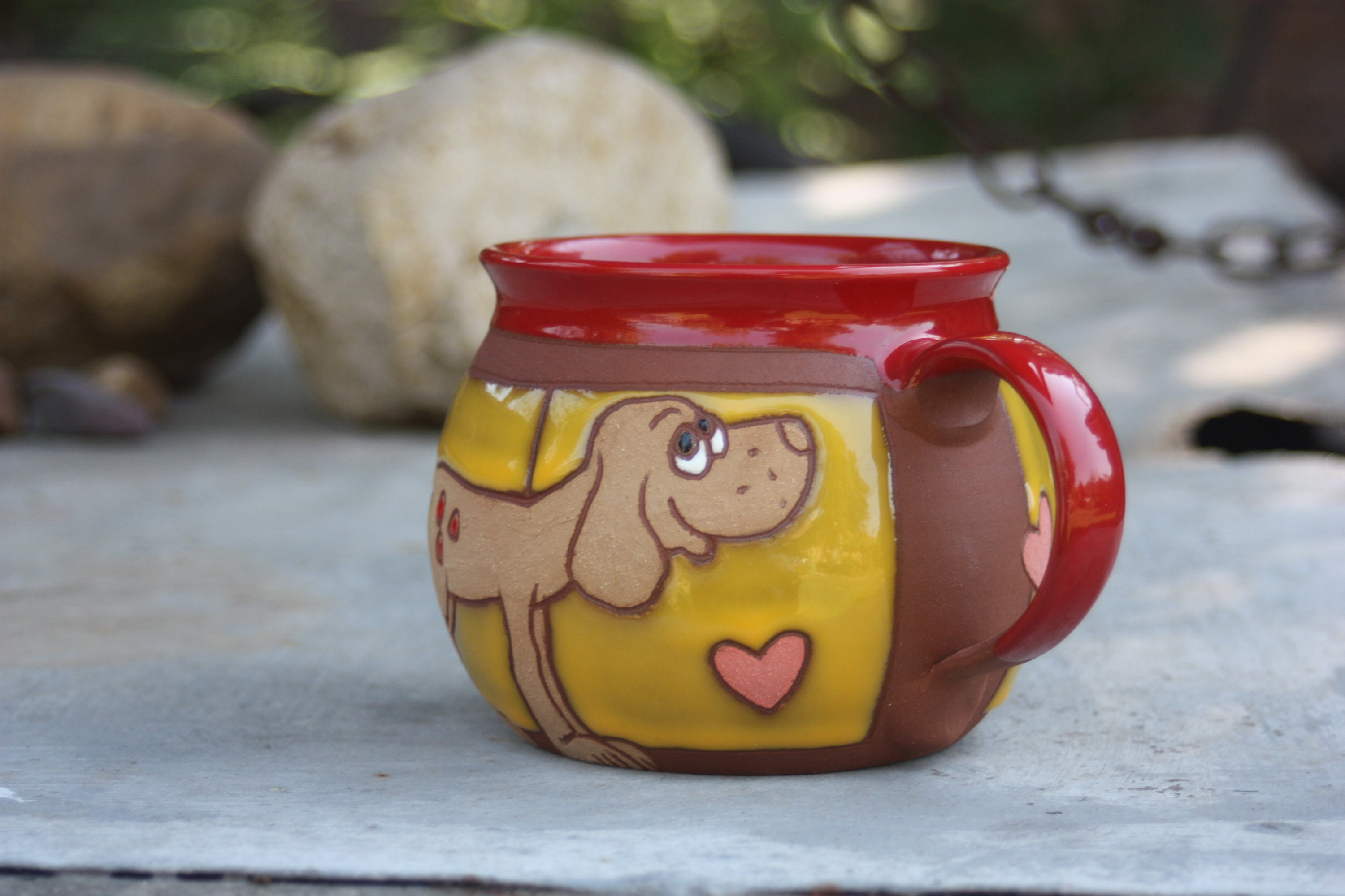 Handmade Coffee Mug Dog Mug Cute Dog Mug Coffee Cup Espresso - Etsy