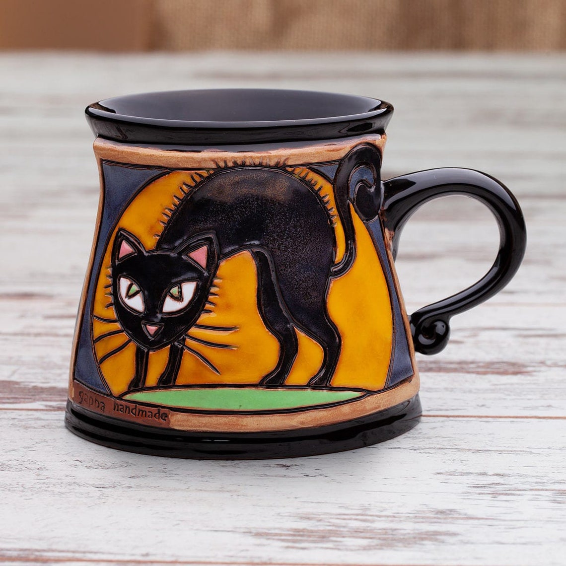 Ceramic Mugs Handmade Mugs Cat Mug Funny Mug Pottery - Etsy