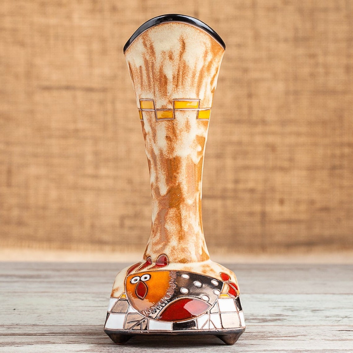 Handmade Flower Vase, Unique Vase, Funny Vase, Cute Flower Vase, Modern ...