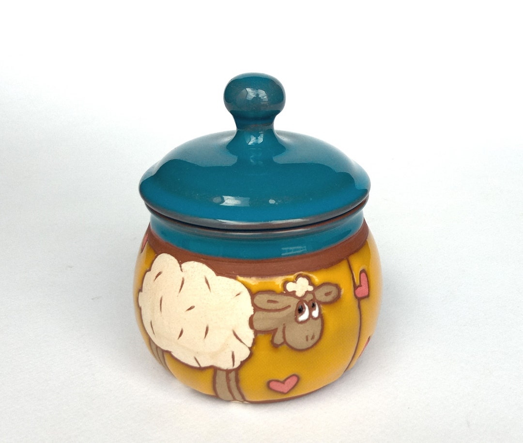 Ceramic Sugar Bowls Sugar Container With Lid Lidded Pottery - Etsy