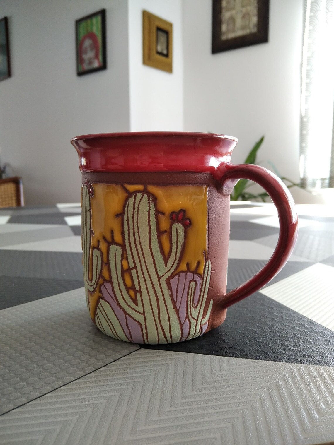 Coffee Cup Cactus Tea Cup Ceramic Mug Handmade Mugs - Etsy