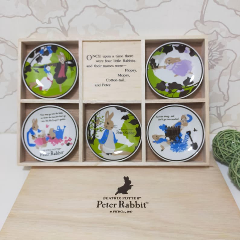 Peter Rabbit Plate Set ( 5 Pcs/set) - Japan Limited Edition ...