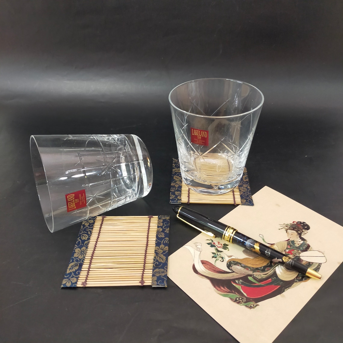 Pair Rock Glass Set. Beautiful Wooden Gift Box , Sake Glass - Etsy