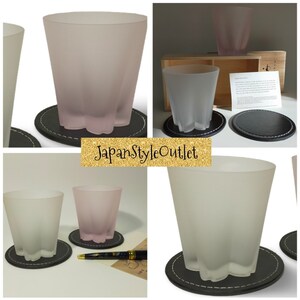 Pair Rock Tumbler Glass Set. Beautiful Wooden Gift Box , With Coasters ...