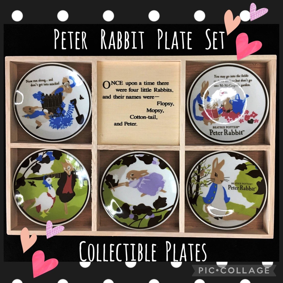 Peter Rabbit Plate Set 5 Pcs/set Japan Limited Edition - Etsy