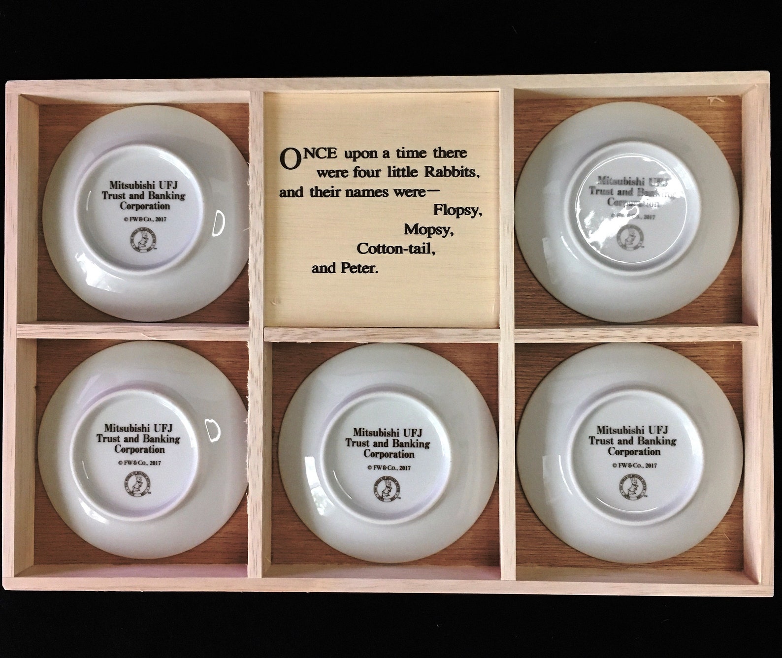 Peter Rabbit Plate Set 5 Pcs/set Japan Limited Edition Collectible ...