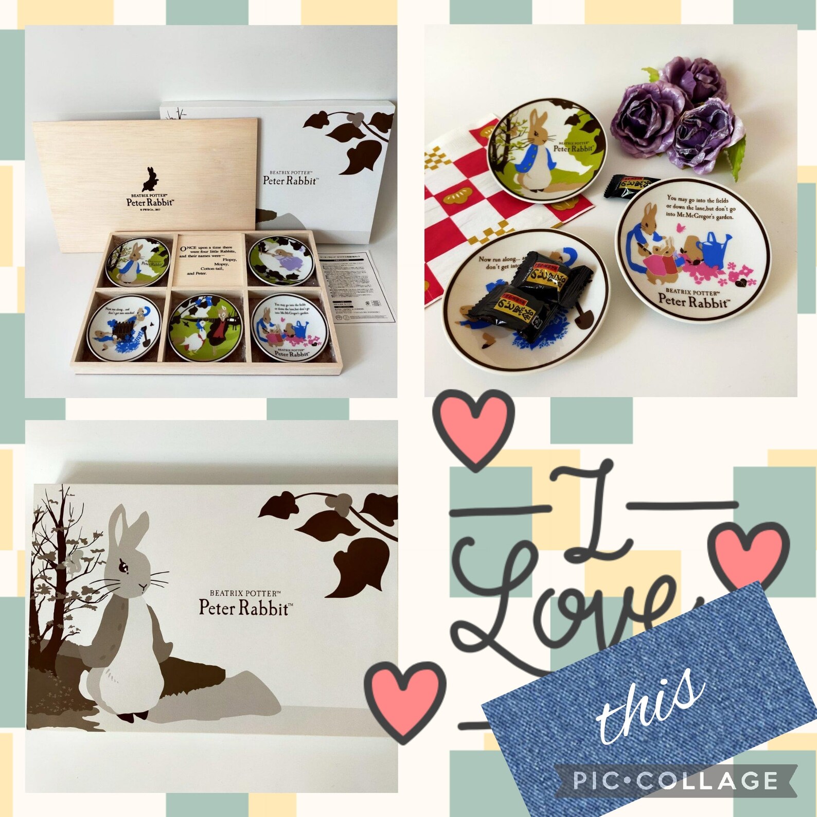 Peter Rabbit Plate Set 5 Pcs/set Japan Limited Edition - Etsy