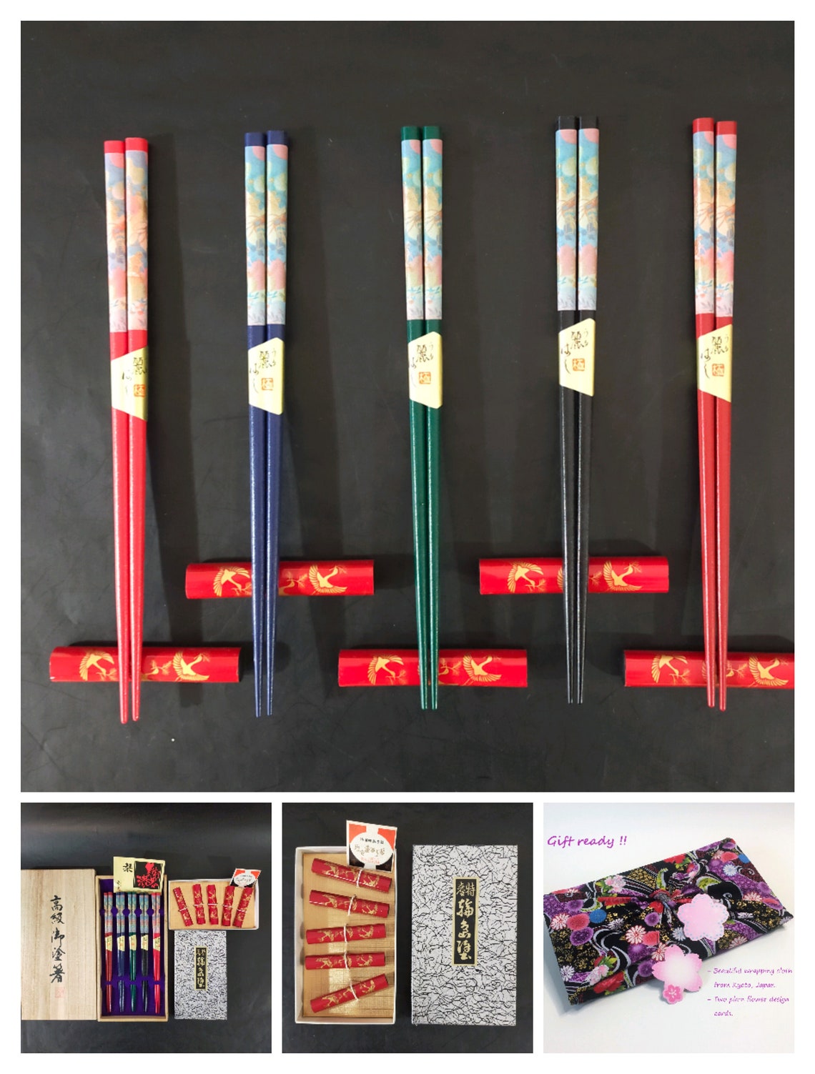 Fancy Chopstick Set Vintage Unused Gift Wrapped - Etsy