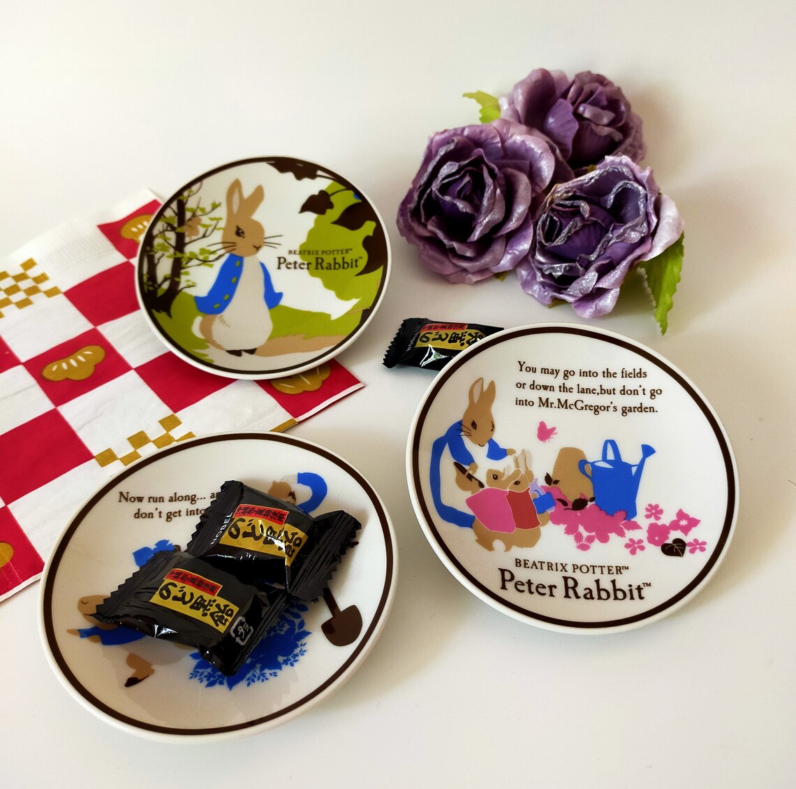 Peter Rabbit Plate Set 5 Pcs/set Japan Limited Edition | Etsy