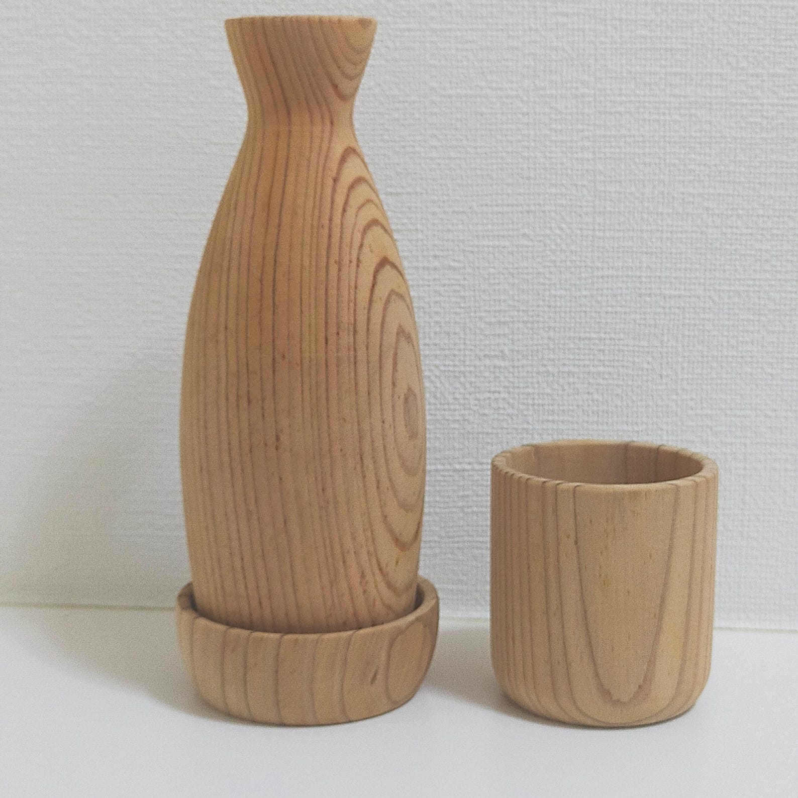 Japanese Hinoki Wood Sake Set ; Gift Wrapped ; Vintage Unused ; Rare ...