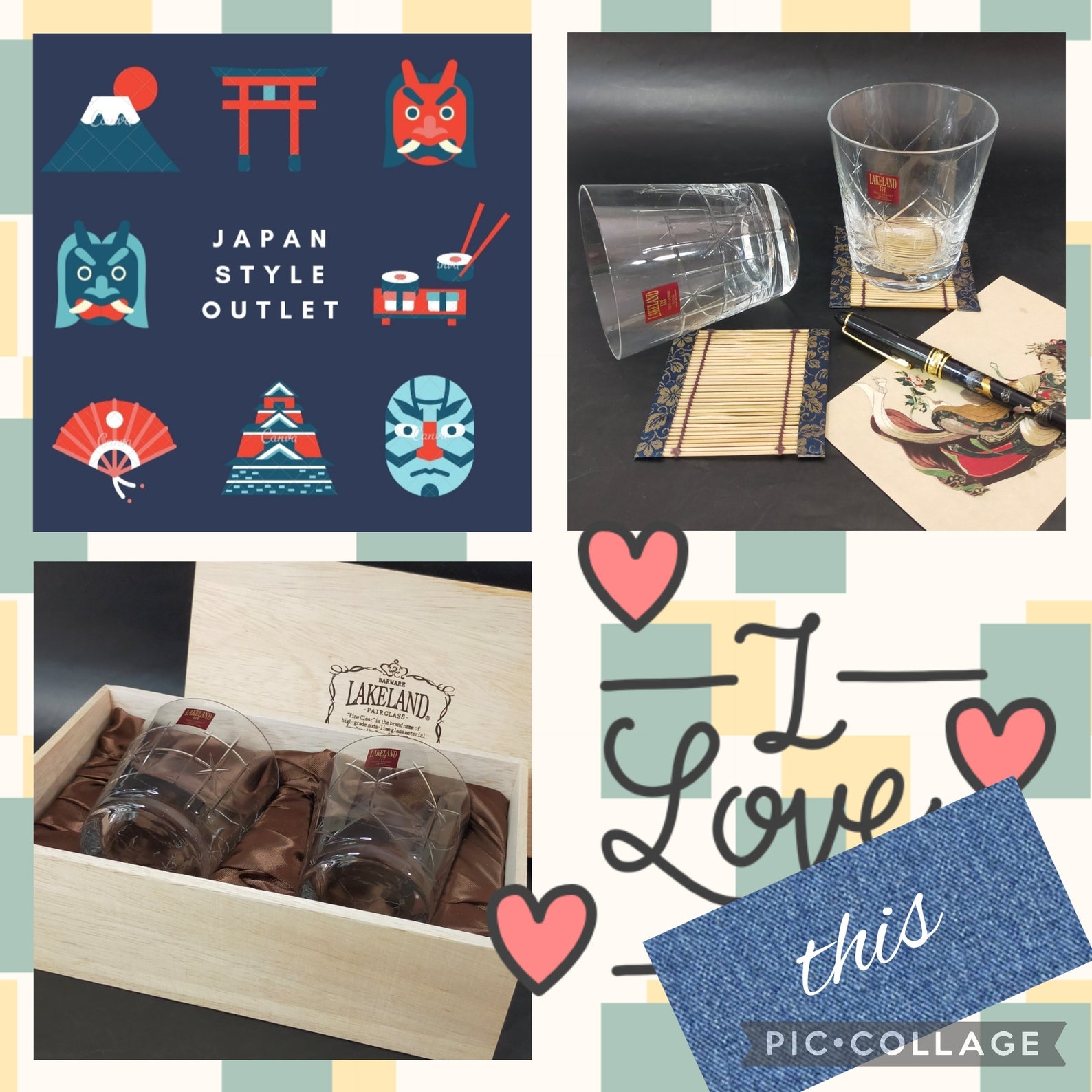 Pair Rock Glass Set. Beautiful Wooden Gift Box , Sake Glass - Etsy