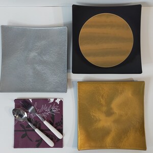 Modern Japanese 8.85 Square Plates Set of 3 | Etsy