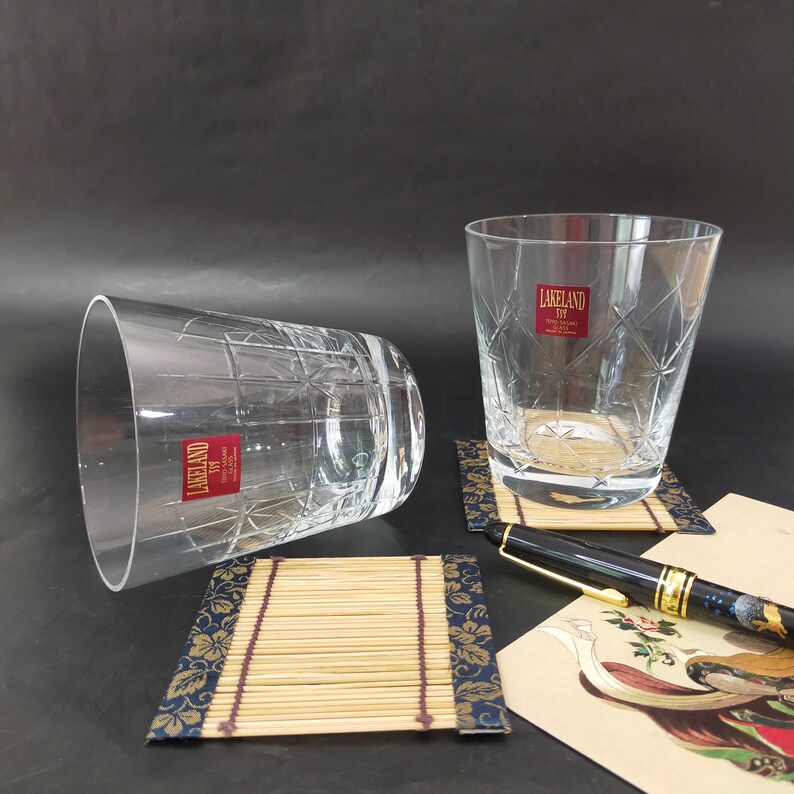 Pair Rock Glass Set. Beautiful Wooden Gift Box , Sake Glass - Etsy