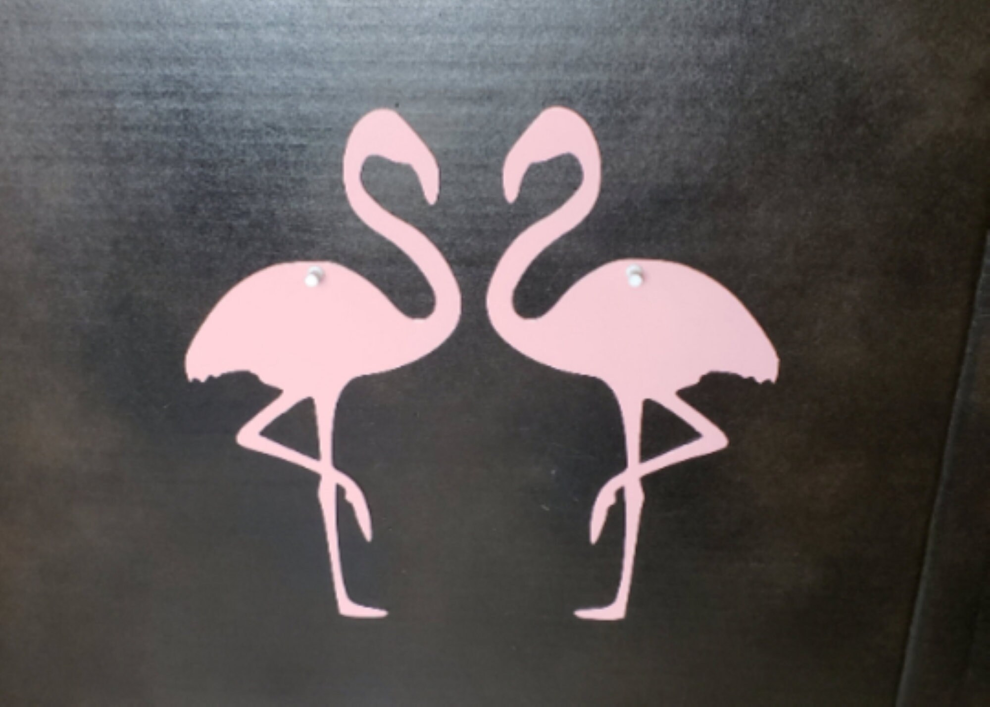 Flamingo Metal Sign Pink Flamingos Metal Wall Hanging Art | Etsy