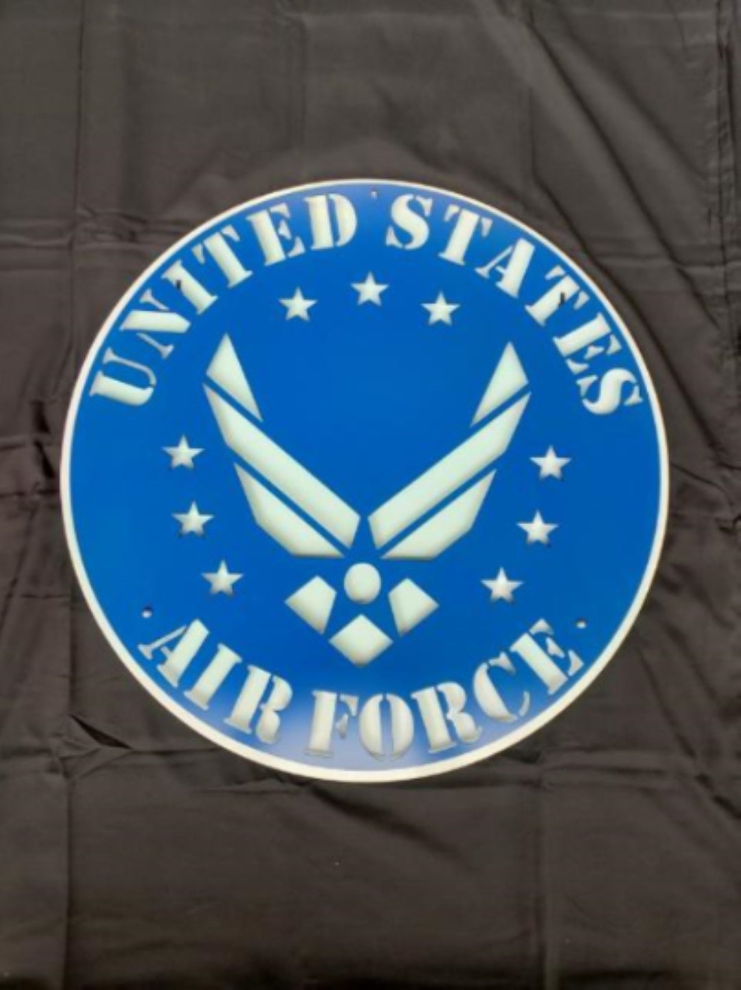 US Air Force Logo Military Metal Sign - Armed Forces Metal Wall Hanging ...