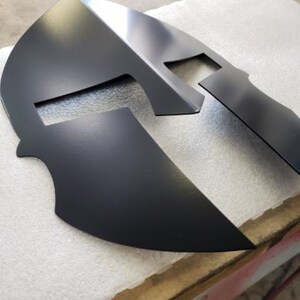 Spartan Helmet Metal Wall Hanging 3D Metal Spartan Helmet Custom Metal ...