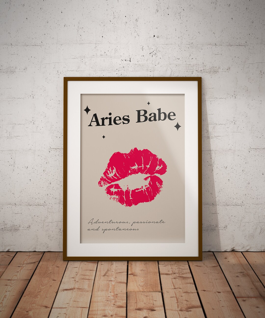 Aries Babe Zodiac Sign Printable Poster Trendy Aries - Etsy