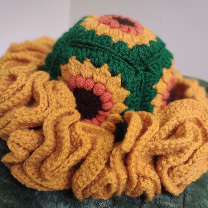Ruffle Flower Hat - Etsy