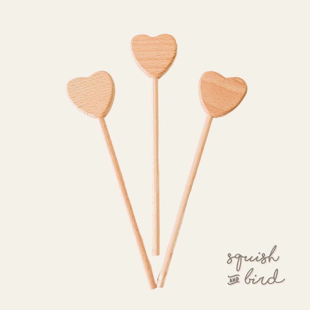 Heart Wood Magic Wand | Pretend Play | Fairy Wand | Montessori Toy ...